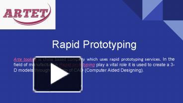 PPT – Rapid prototyping. PowerPoint presentation | free to download ...