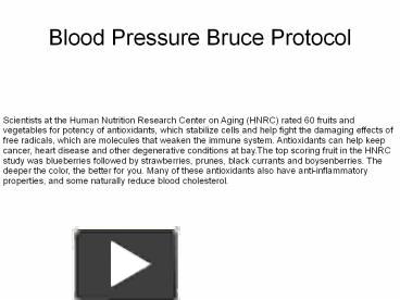 Blood Pressure Protocol Guide presentation | free to download