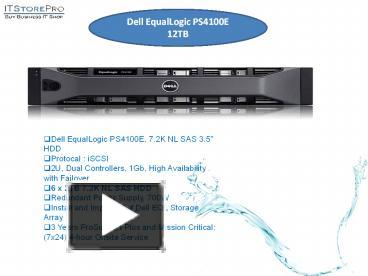 Dell Storage (1) presentation | free to download