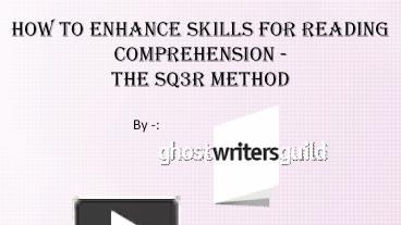 How To Enhance Skills For Reading Comprehension presentation | free to ...