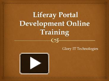 Liferay Portal Development Online Training presentation | free to download
