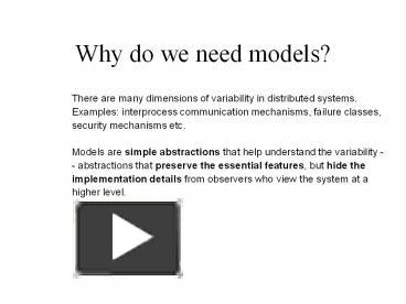 Why do we need models? presentation | free to download