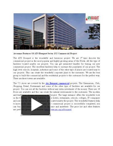 PPT – Awesome Features Of ATS Bouquet Sector 132 Commercial Project ...