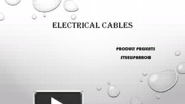 Electrical Cables presentation | free to download