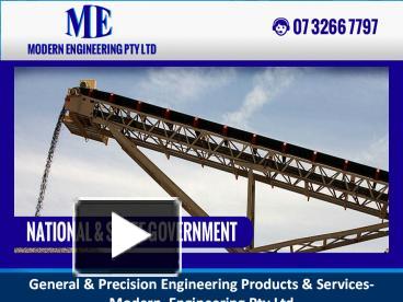 PPT – General & Precision Engineering Products & Services- Modern ...