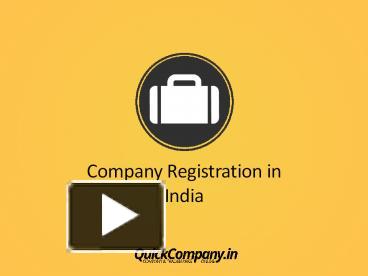 Company Registration Process presentation | free to download