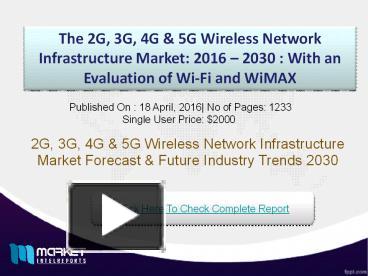 PPT – 2030 Growth opportunities on 2G, 3G, 4G & 5G Wireless Network ...