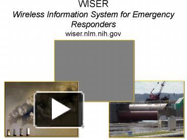 PPT – WISER Wireless Information System for Emergency Responders wiser ...