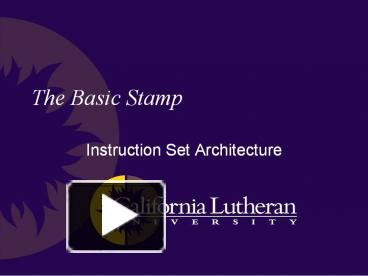 The Basic Stamp presentation | free to download