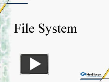 PPT – File System PowerPoint presentation | free to download - id ...