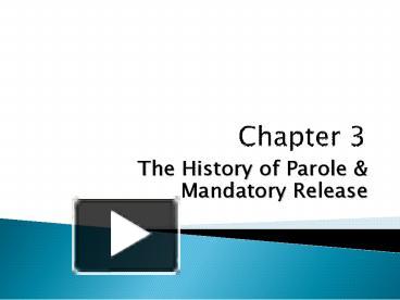 The History of Parole presentation | free to download