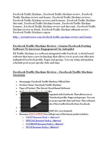 PPT – Facebook Traffic Machine review- Facebook Traffic Machine (MEGA ...