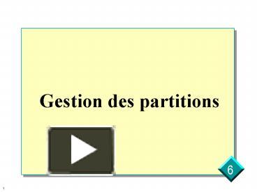 PPT – Gestion des partitions PowerPoint presentation | free to download ...