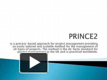 PPT – Prince2 courses PowerPoint presentation | free to download - id ...