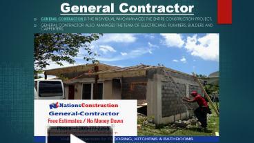 PPT – General Contractor PowerPoint presentation | free to download ...