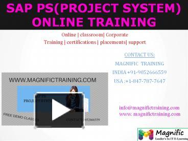 PPT – SAP PS ONLINE TRAINING PowerPoint presentation | free to download ...