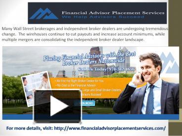PPT – Advisors change broker dealers PowerPoint presentation | free to ...