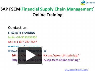 PPT – sap fscm online training PowerPoint presentation | free to ...