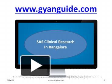 PPT – SAS Clinical Research In Bangalore PowerPoint presentation | free ...