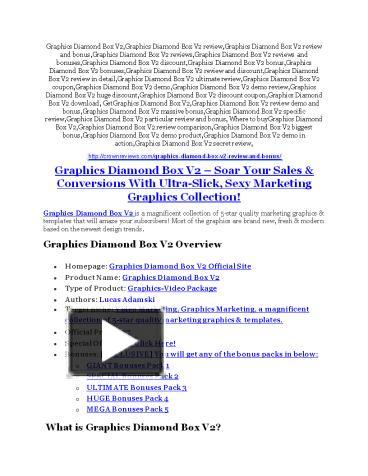 Graphics Diamond Box V2 Review and (Free) GIANT $14,600 BONUS ...