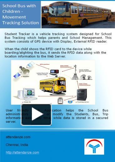 PPT – School Bus & Child Tracking with Parent Alert PowerPoint ...