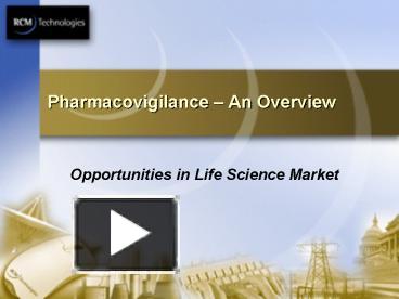 Pharmacovigilance An Overview presentation | free to view