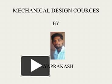 PPT – mechanical design courses ppt PowerPoint presentation | free to ...