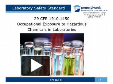 Laboratory Safety Standard presentation | free to download