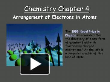 PPT – Chemistry Chapter 4 PowerPoint presentation | free to download ...