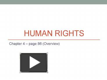 PPT – Human Rights PowerPoint presentation | free to download - id ...