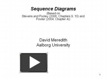 PPT – Sequence Diagrams PowerPoint presentation | free to download - id ...