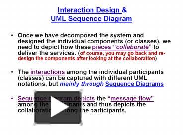 PPT – Interaction Design PowerPoint presentation | free to download ...