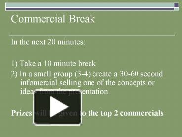 PPT – Commercial Break PowerPoint presentation | free to view - id ...