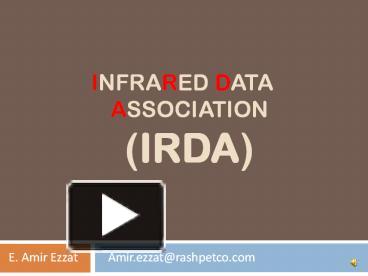 PPT – Infra-Red Data Association (IRDA) PowerPoint presentation | free ...