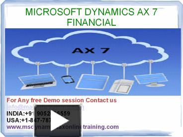 PPT – Microsoft Dynamics AX 7 Financial Online Training PowerPoint ...