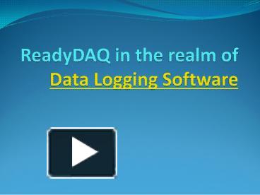 PPT – Data Logging Software (DAQ) PowerPoint presentation | free to ...