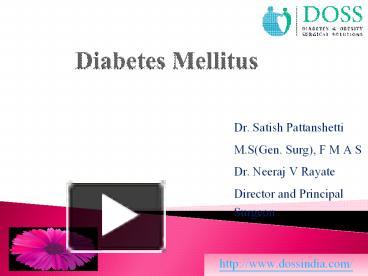 Diabetes Mellitus presentation | free to download
