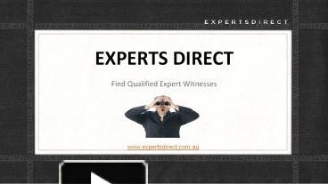 PPT – Finding Expert Witnesses in Sydney PowerPoint presentation | free ...