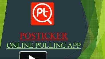 Online opinions polling app - Posticker presentation | free to download
