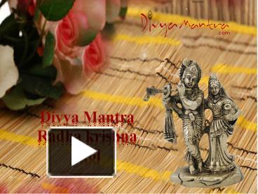 PPT – Radha krishna Idol PowerPoint presentation | free to view - id ...
