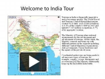 Top Tourist Place of India presentation | free to download