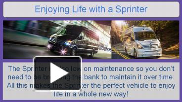 PPT – Enjoying Life with a Sprinter PowerPoint presentation | free to ...