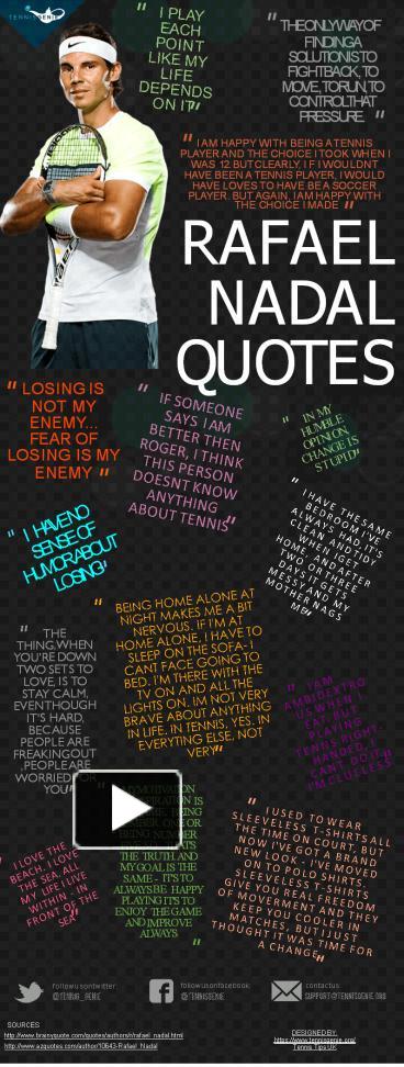 Rafael Nadal Famous Quotes presentation | free to download
