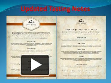 PPT – Updated Tasting Notes PowerPoint presentation | free to download ...