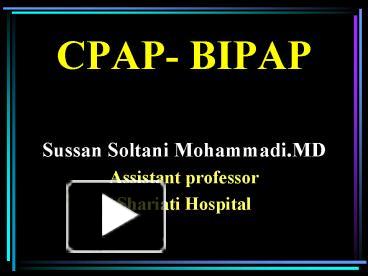 CPAP- BIPAP presentation | free to view