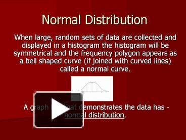 Normal Distribution presentation | free to download