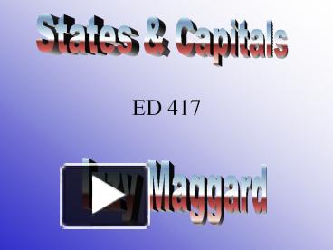 PPT – ED 417 PowerPoint presentation | free to view - id: 82df8e-ZjU2O