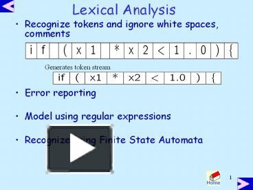 PPT – Lexical Analysis PowerPoint presentation | free to view - id ...