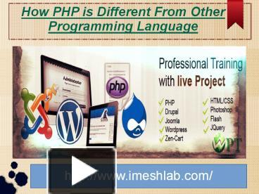 PPT – PHP Industrial Training PowerPoint presentation | free to view ...