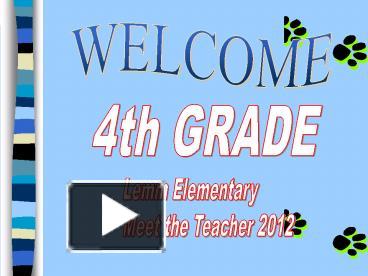 PPT – 4th GRADE PowerPoint presentation | free to view - id: 82ef05-ZWFkZ